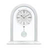 Acctim Colney Pendulum Mantel Clock Quartz Brushed Metal & Glass Energy ...