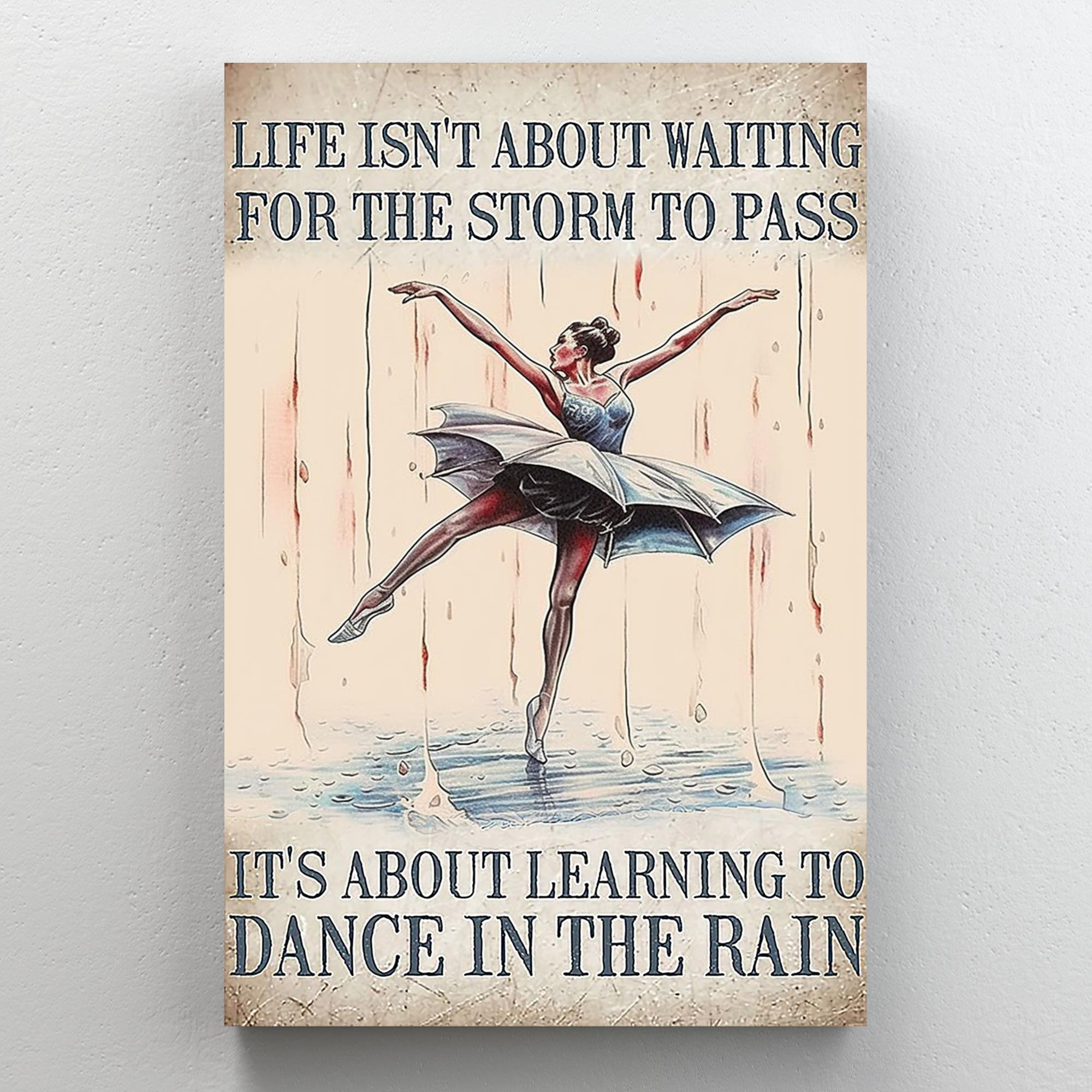 Trinx Ballet Learning To Dance In The Rain On Canvas Graphic Art ...