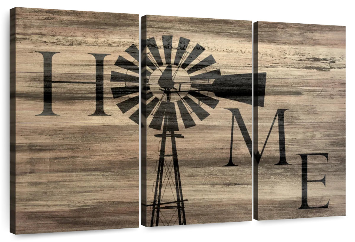 Trinx Kema Windmill Home Wall Sign | Wayfair