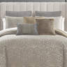 Waterford Bedding Carrick Silver/Champagne Microfiber Reversible 6 ...