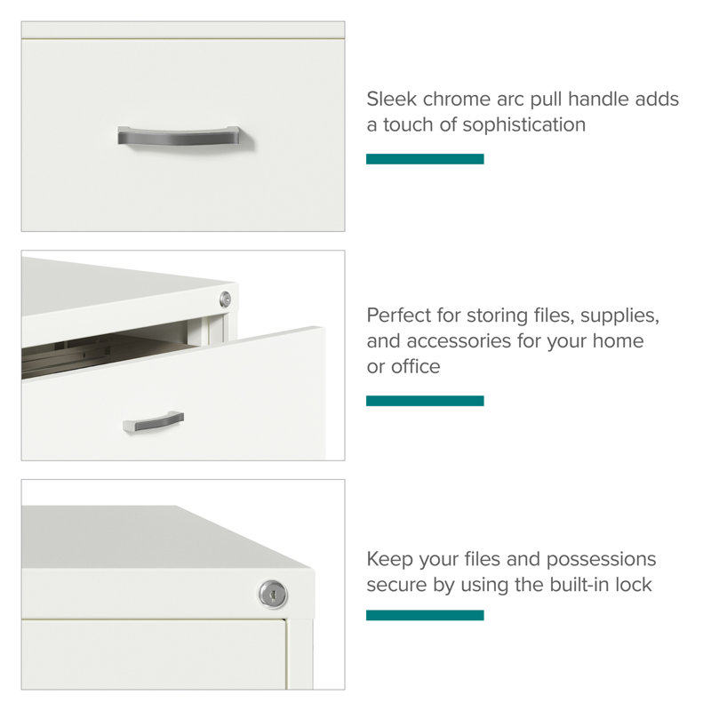 Inbox Zero 30'' Wide 2 -Drawer Steel File Cabinet & Reviews | Wayfair