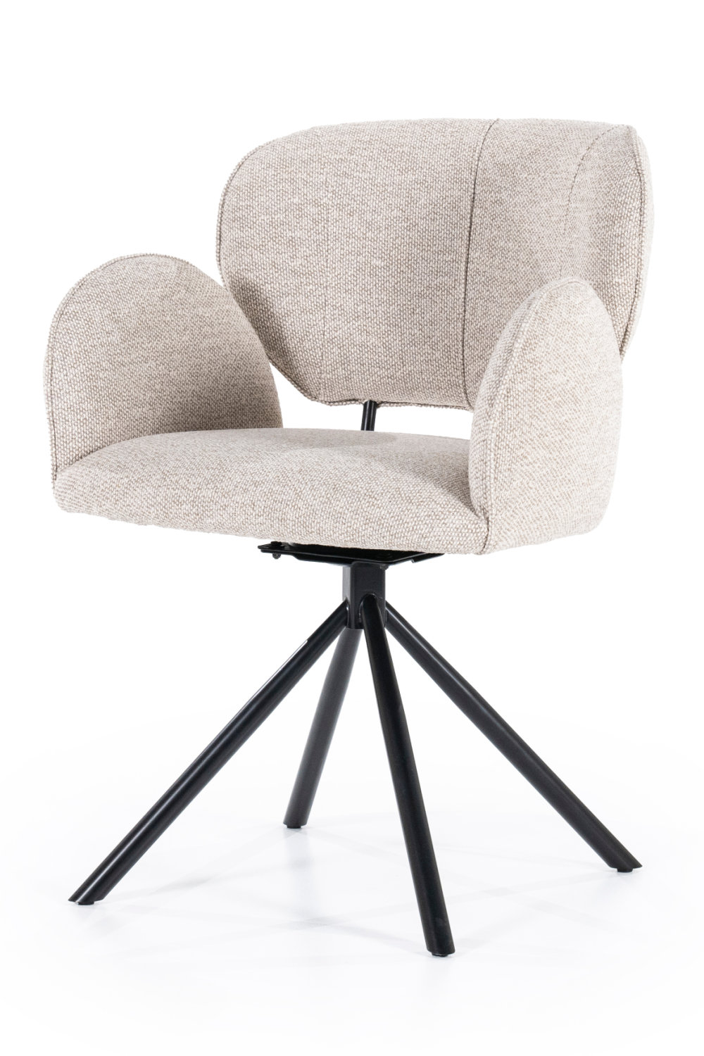 Eleonora Dining Chair Fabric Metal Armchair Dining Chair | Wayfair
