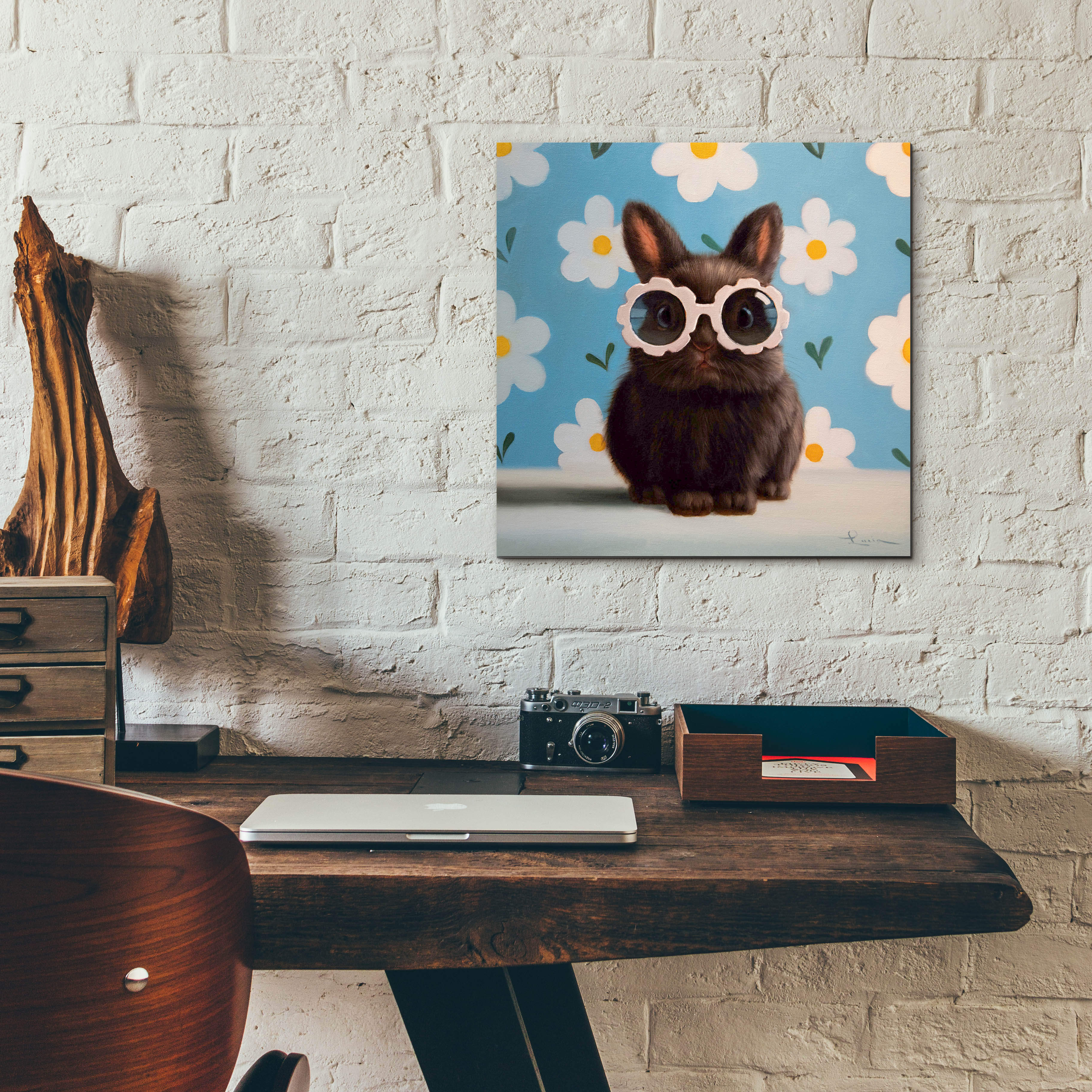 George Oliver 'Flower Child' by Lucia Heffernan Acrylic Glass Wall Art ...