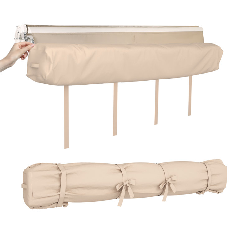 AECOJOY Retractable Awning Cover, All-weather Protective Cover Storage ...