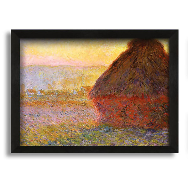 Rosalind Wheeler Claude Monet Gray Stacks 1 - Painting on Canvas ...