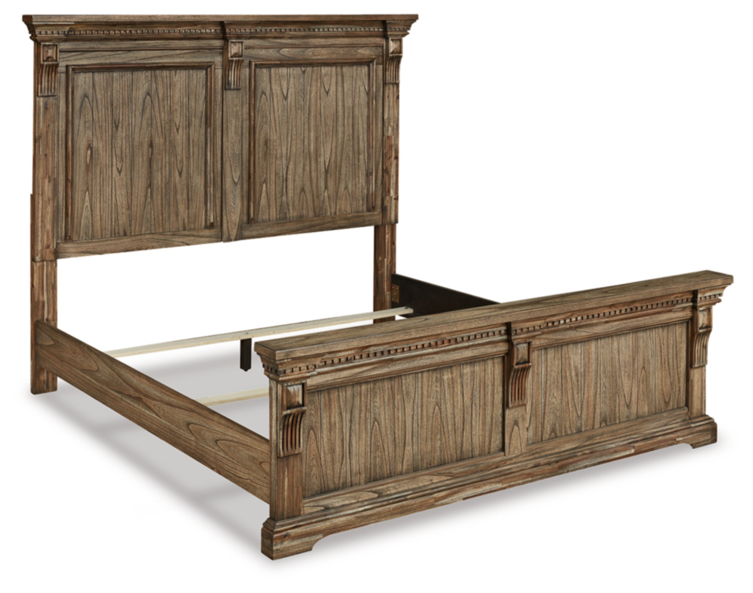 August Grove® Dar California King Low Profile Panel Bed | Wayfair