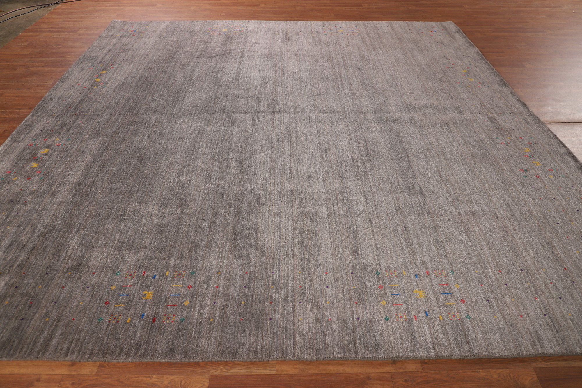 Isabelline Earth Tone Square Gabbeh Indian Square Rug 10x10 | Wayfair