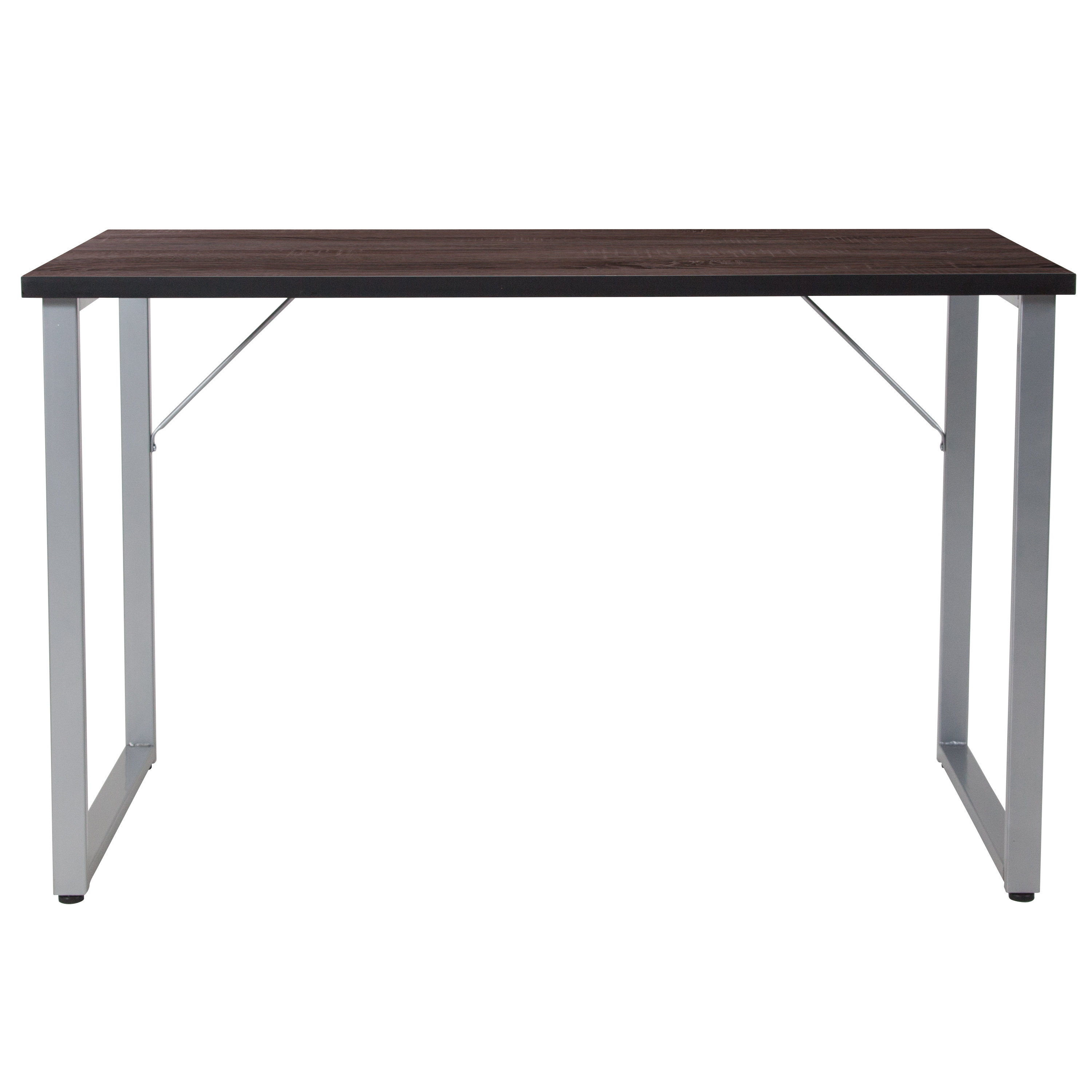 Orren Ellis Ebamba Finish Computer Desk with Silver Metal Frame - Home ...