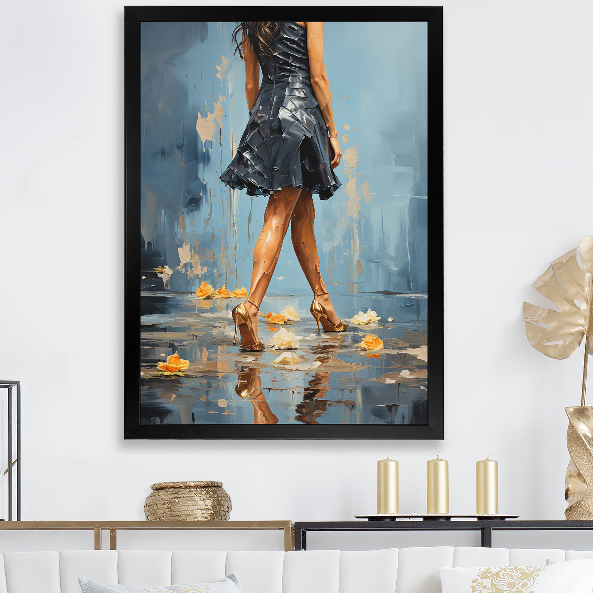 Red Barrel Studio® Elegance In Motion Of Woman 's High Heels | Wayfair