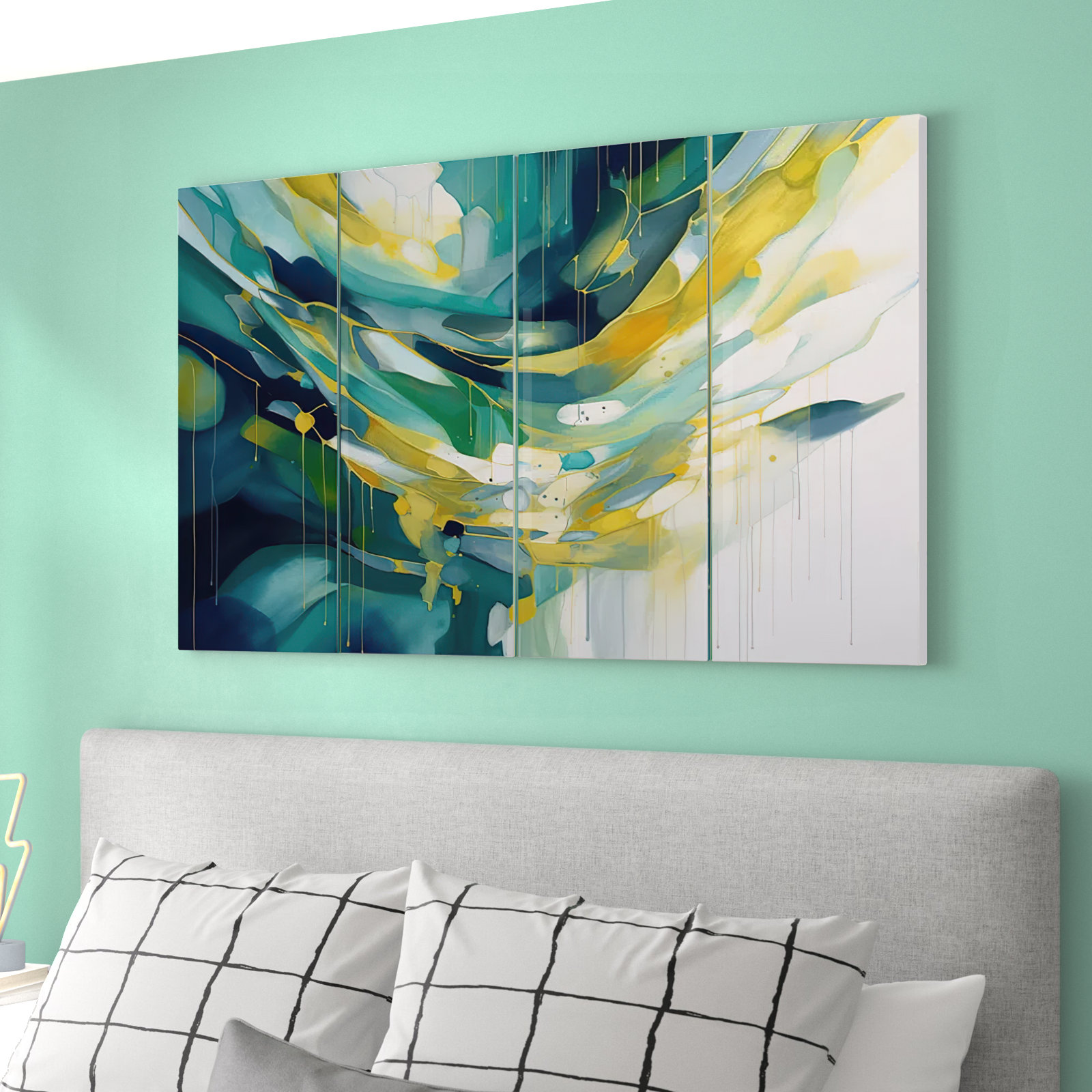 Wade Logan Yellow Turquoise Yellow And Turquoise Order In Complexity I ...