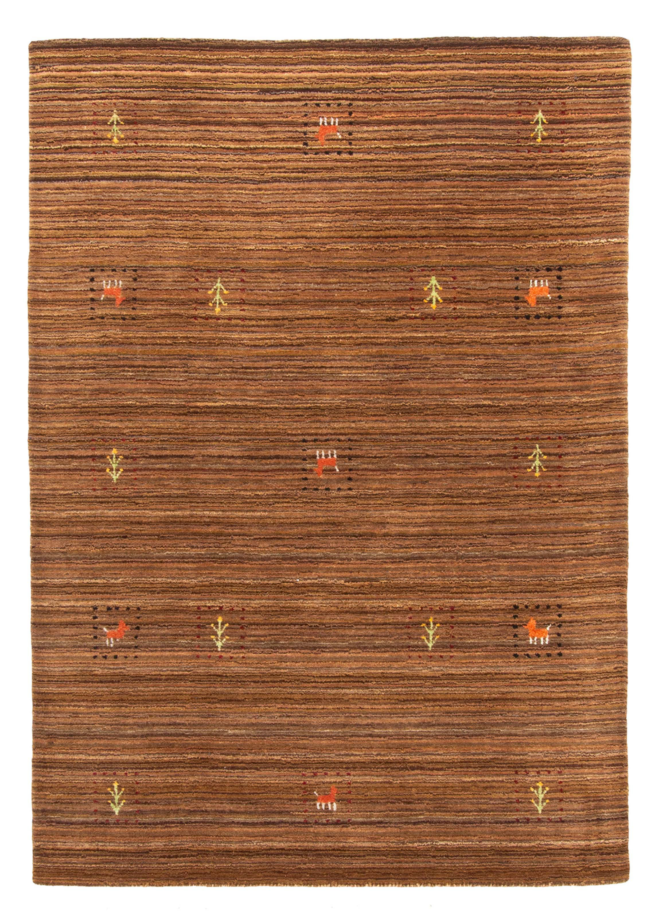 Foundry Select Kashkuli Gabbeh Brown Rug 3'11" x 5'8" | Wayfair