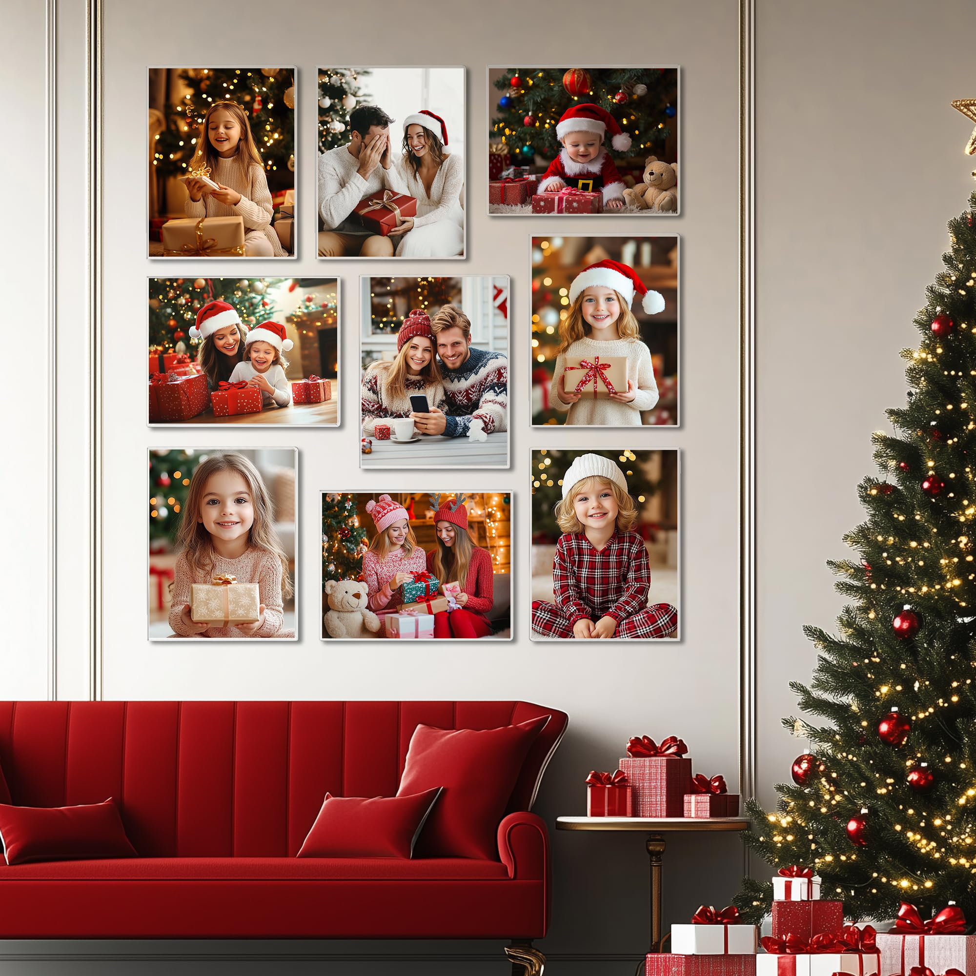 Latitude Run® 8X10 Transparent Frameless Photo Frame, Ready To Hang On ...