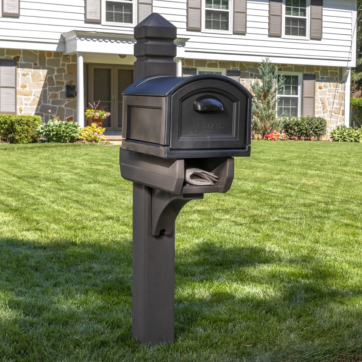 Step2 Lakewood Extra Large Post Mounted Mailbox & Reviews | Wayfair