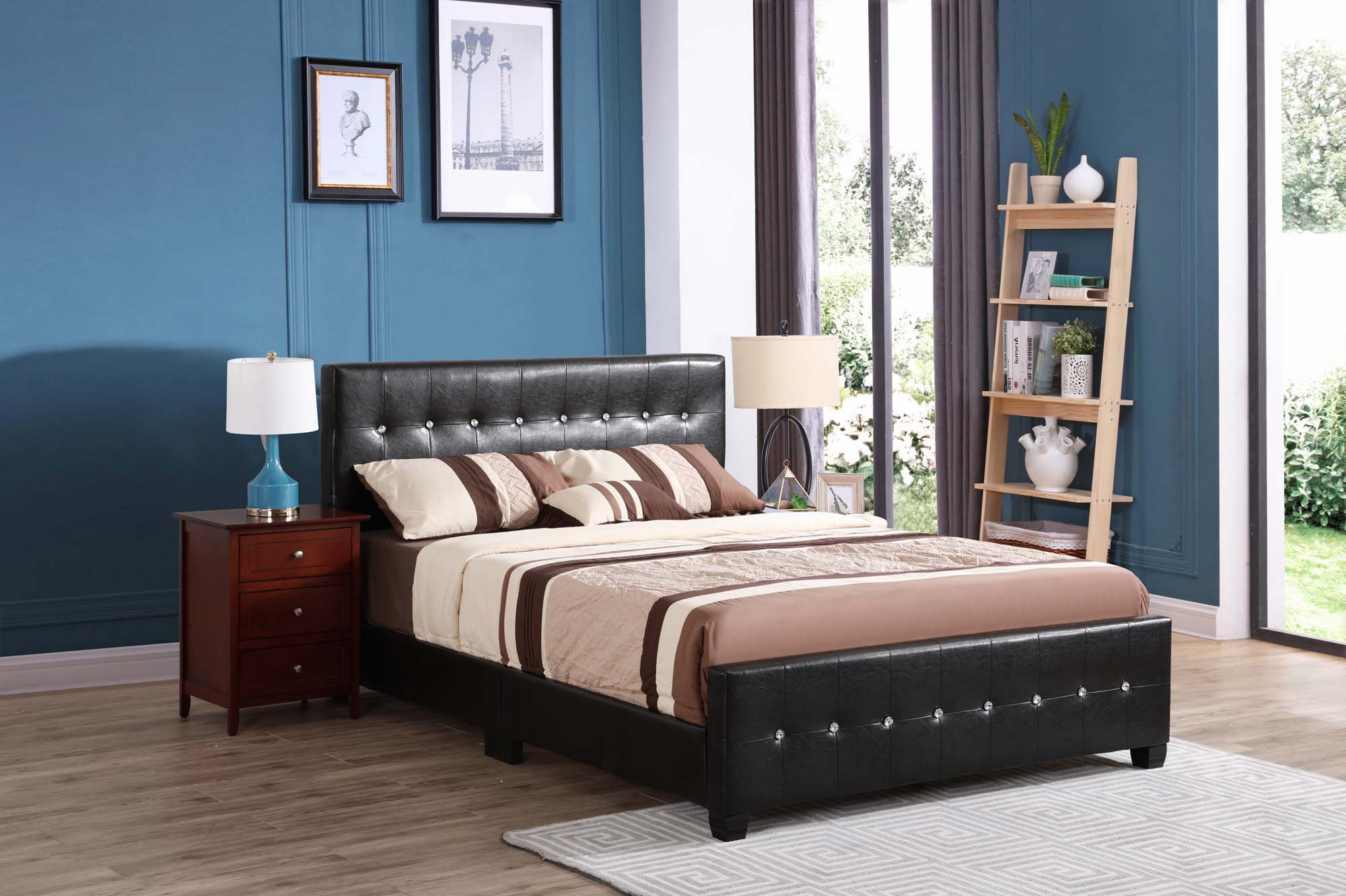 Rosdorf Park Stylish Transitional Black King Bed(Only Bed) | Wayfair
