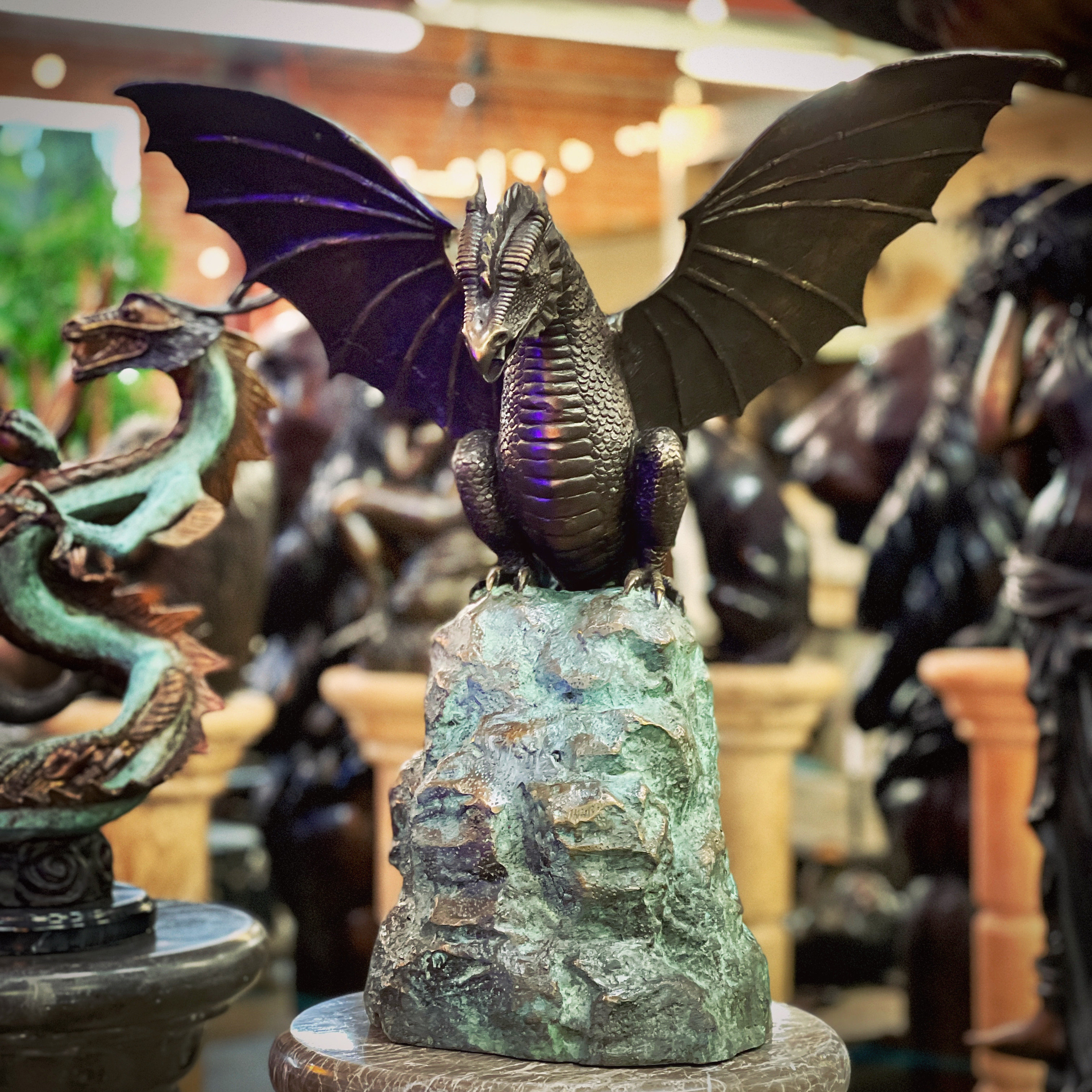 Metropolitan Galleries Bronze Dragon Fountain Sculpture | Wayfair