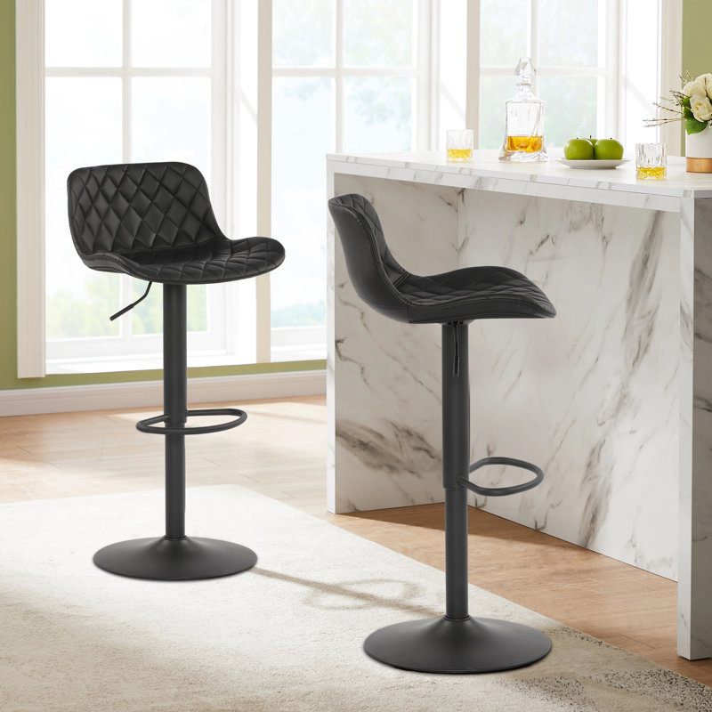 Wade Logan® Beora Swivel Adjustable Height Bar Stool & Reviews | Wayfair