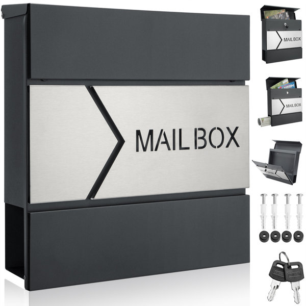 Dakota Fields Wall-Mounted Letterbox Dagoberto & Reviews | Wayfair.co.uk