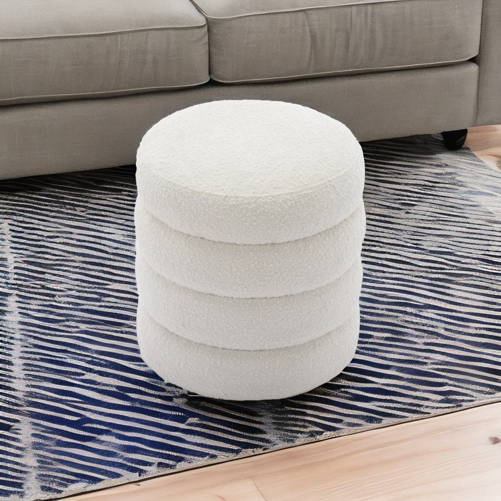 Wrought Studio™ Jaevin 17" Wide Velvet Round Footstool Ottoman | Wayfair