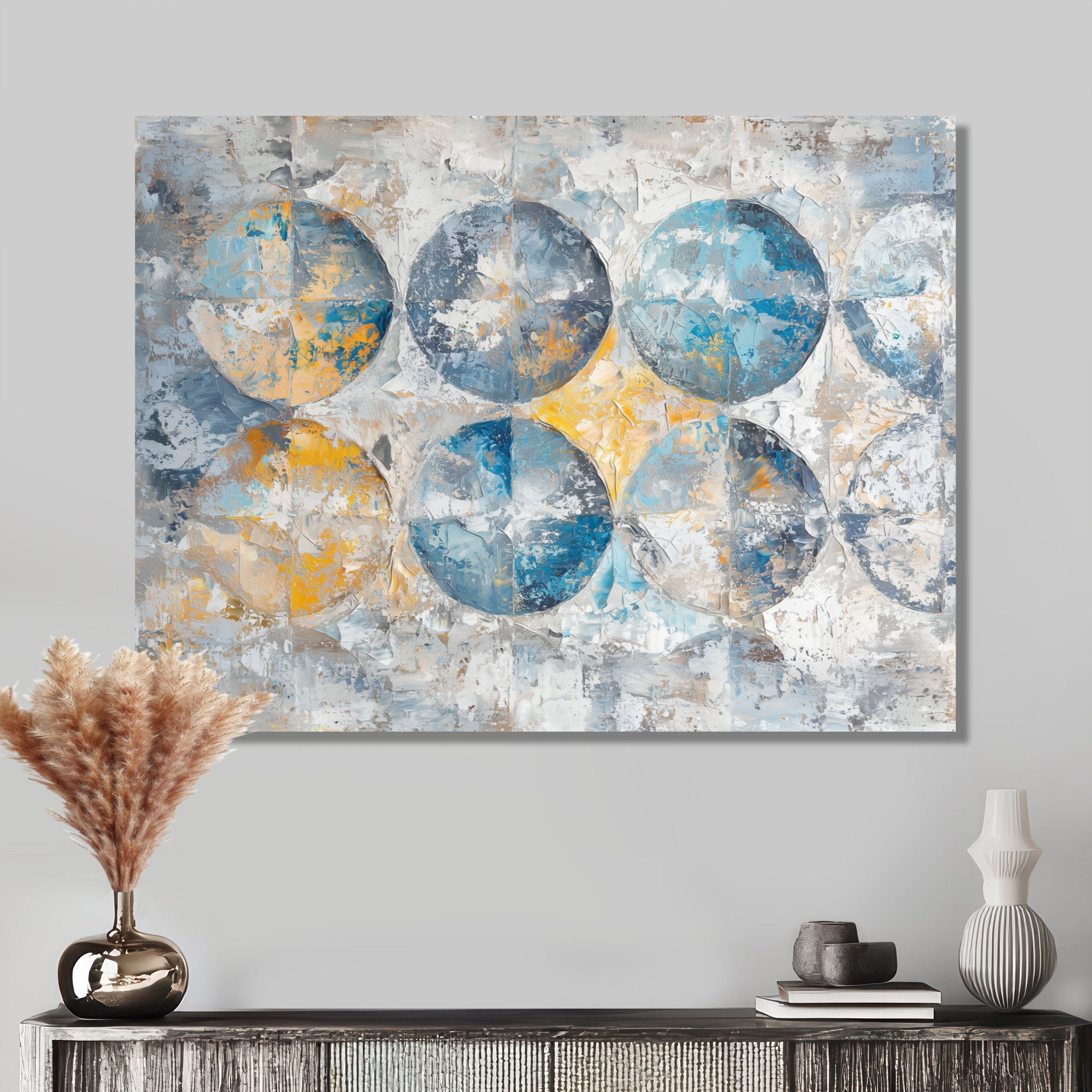 Wrought Studio™ Contrasting Tiles Of Boho IV - Abstract Modern ...