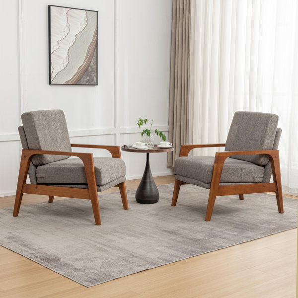 George Oliver Luberisse 25'' Wide Upholstered Polyester Armchair | Wayfair