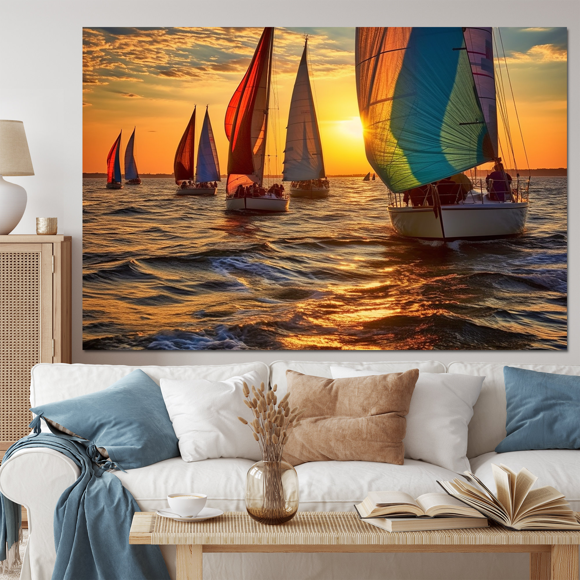 Breakwater Bay Boating Bliss II - Boating Large Wall Art | Wayfair