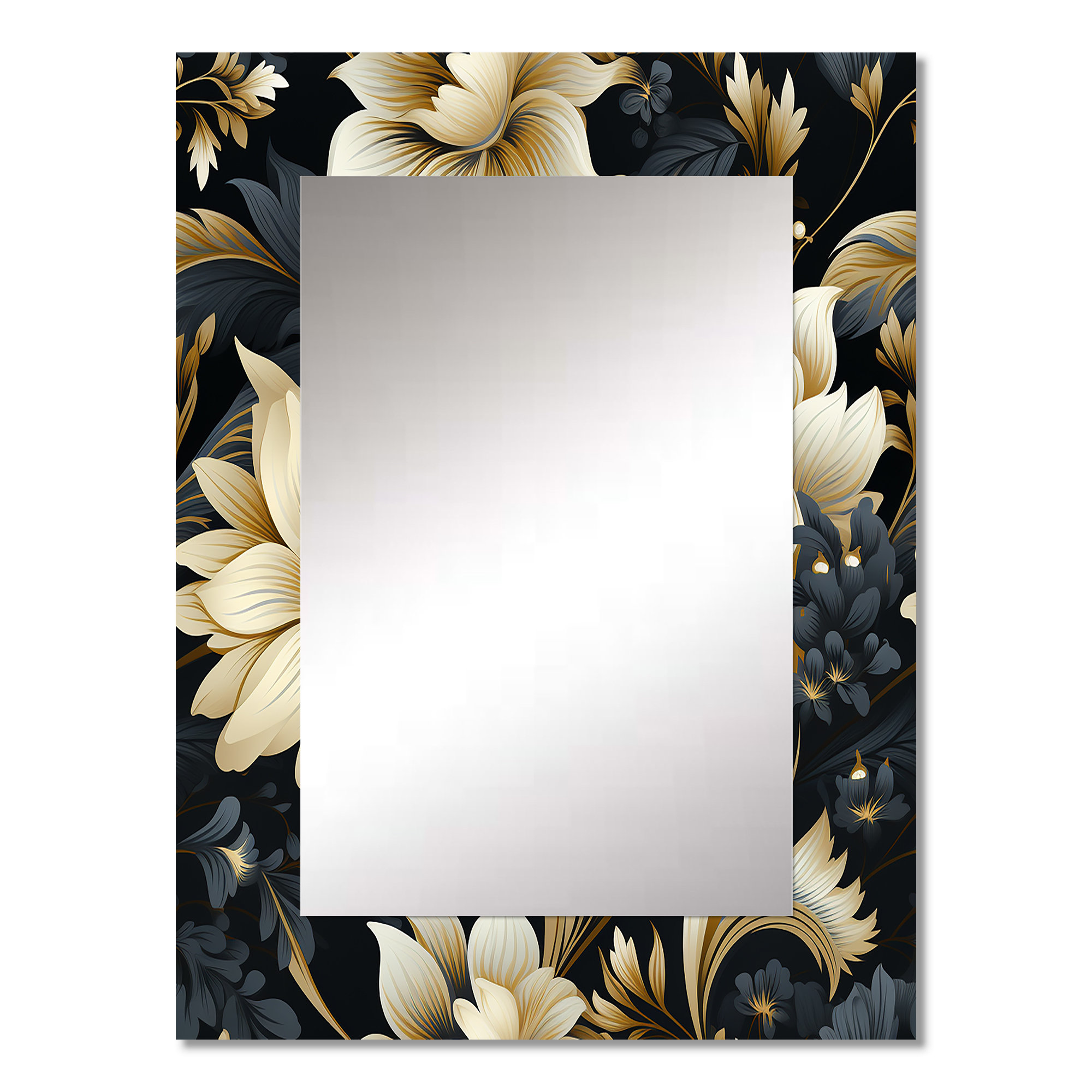 Fleur De Lis Living Jeffers Dark Beige Flower Damask Breeze - damask ...