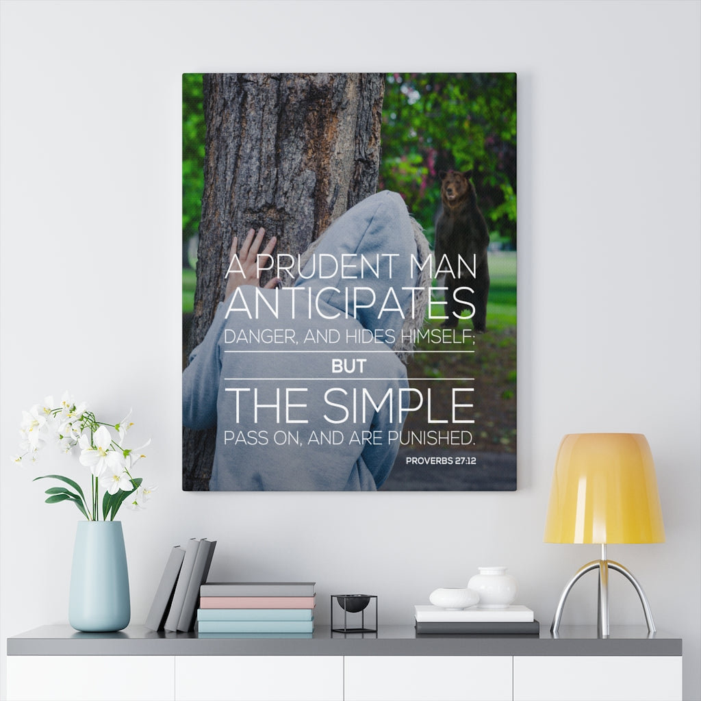Trinx A Prudent Man Proverbs 27:12 Christian Wall Art Bible Verse Print ...