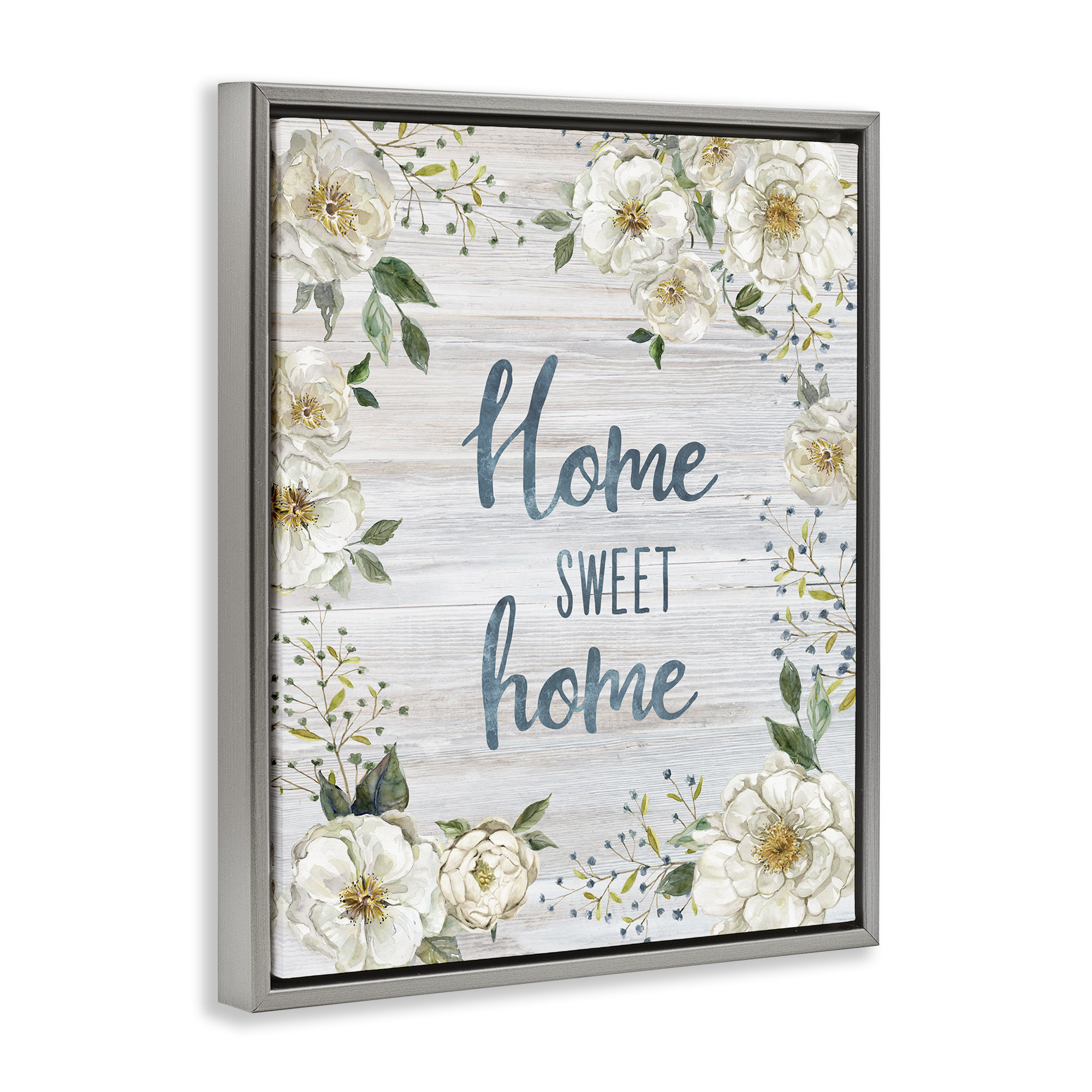 Lark Manor Sweet Home Shabby Elegance Floater Canvas Wall Art by Carol ...