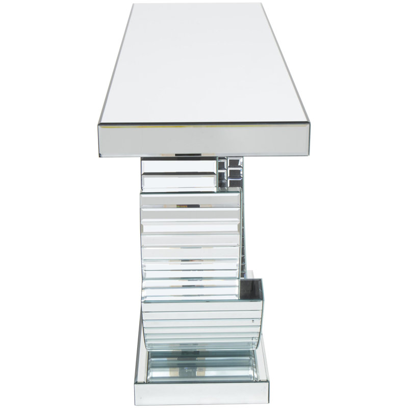 Willa Arlo™ Interiors Calderwood Contemporary Glass Abstract Console ...