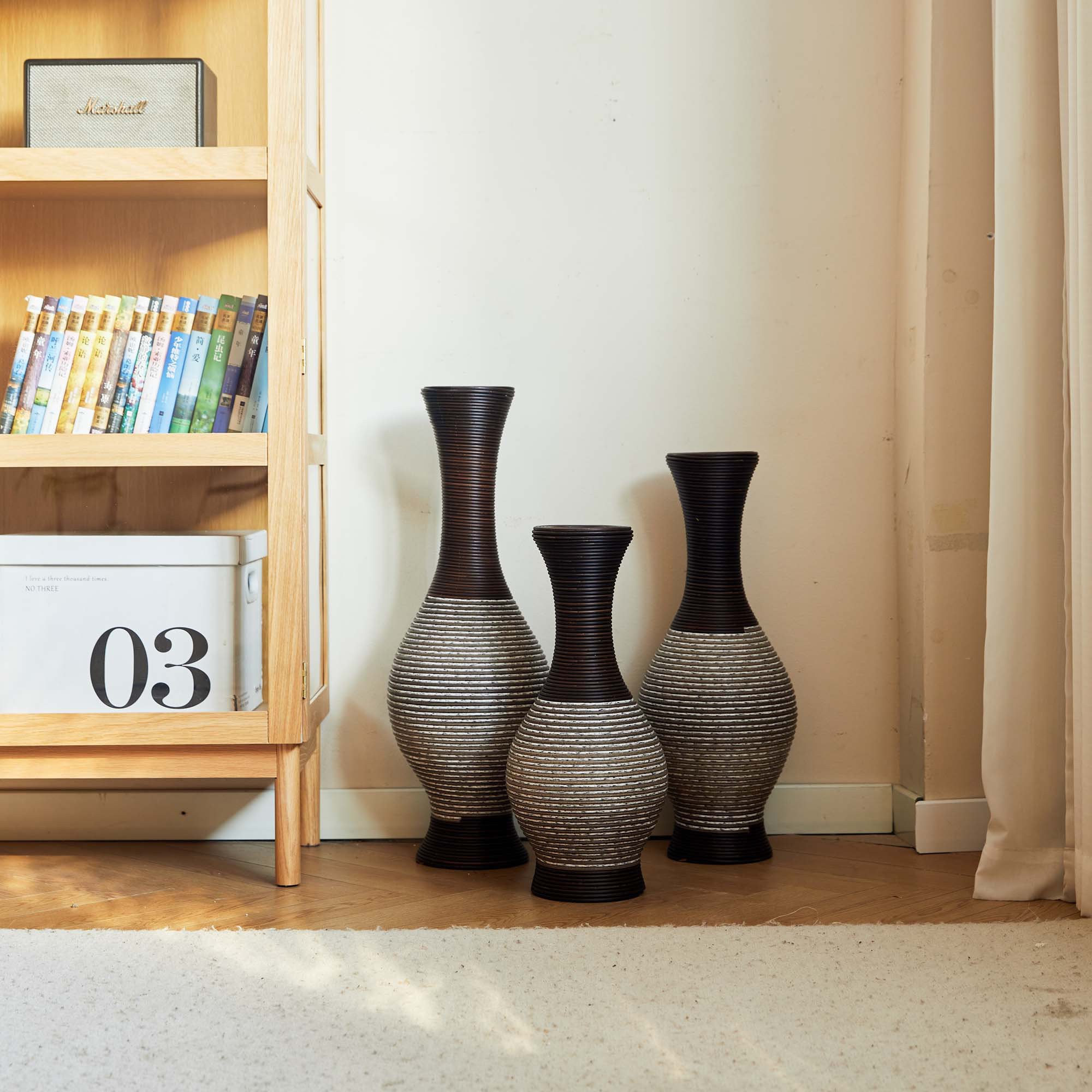 Lark Manor™ Set Of 3 Classic And Neat Floor Desktop Vase, Artificial ...