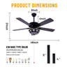 Fleur De Lis Living 5-Blade Remote Controlled Ceiling Fan Tiffany ...