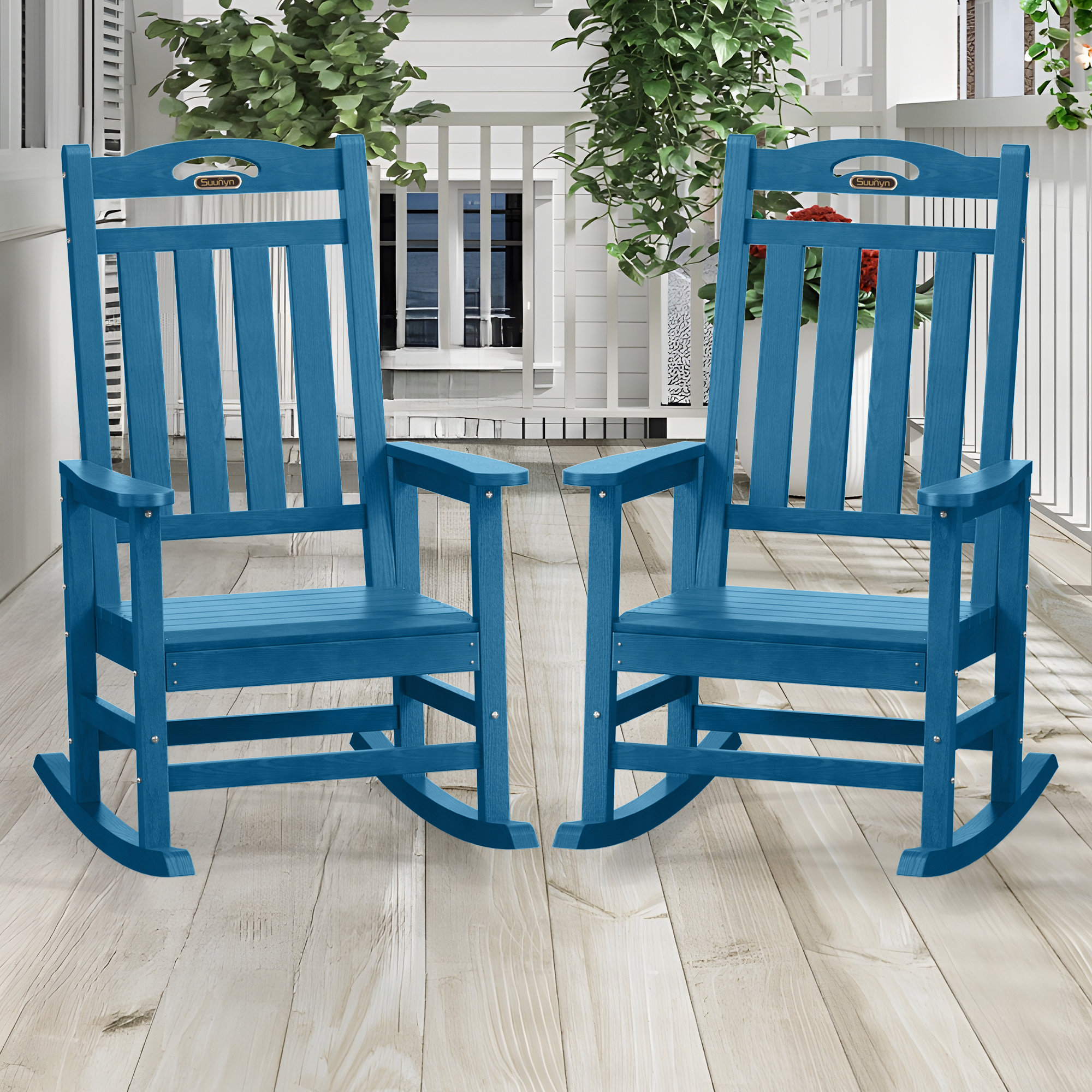Darby Home Co Outdoor Rocking Chairs Weather-Resistant HDPE Rocking ...