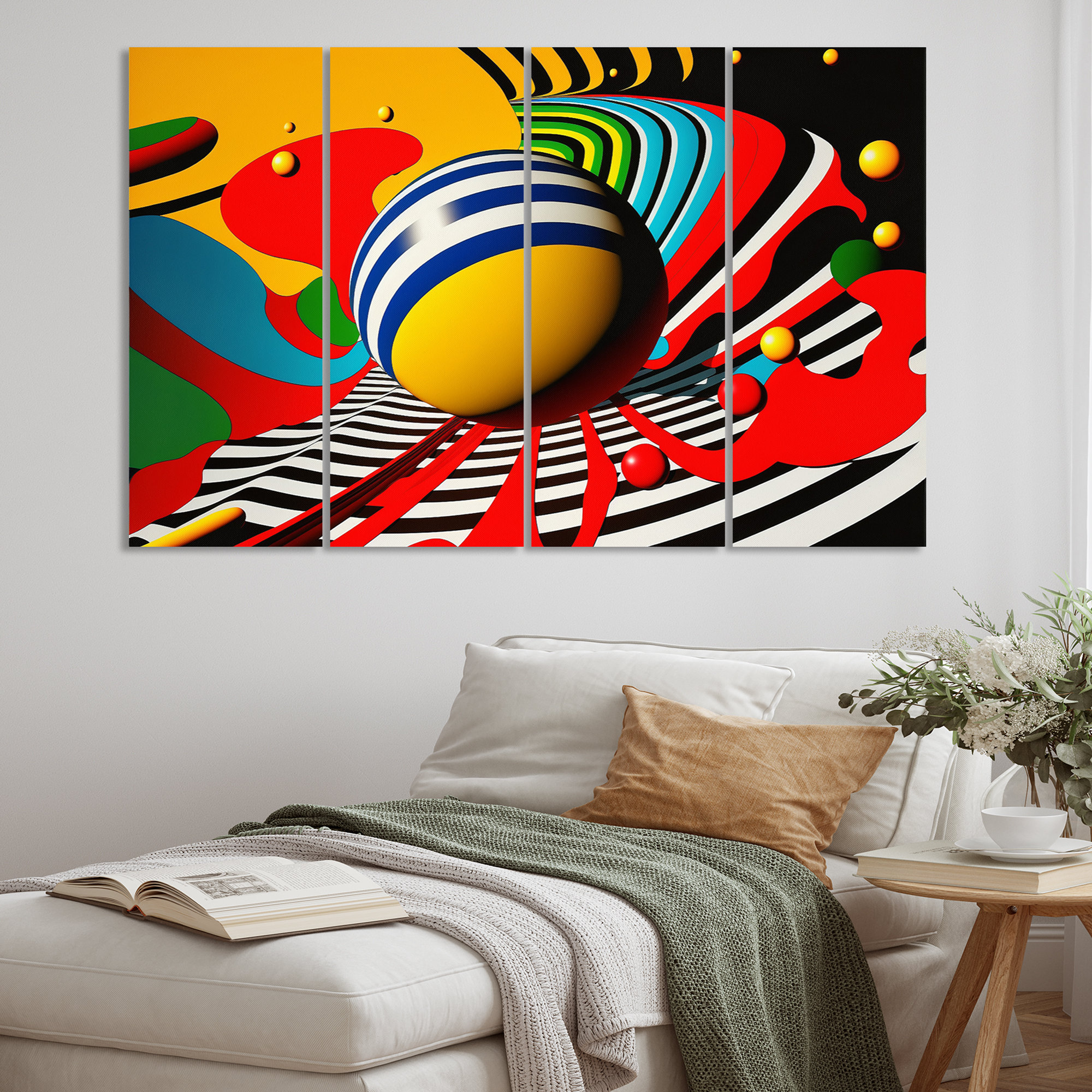Wrought Studio Pop Art Solar System - Modern Geometric Wall Art Print ...