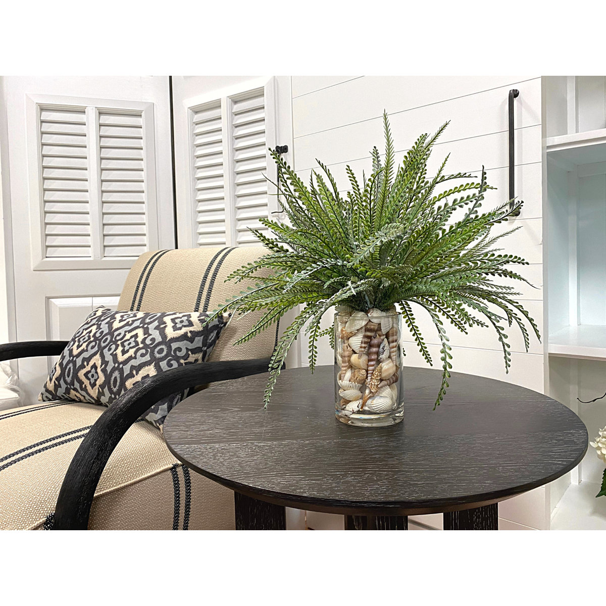 Primrue Feather Fern Arrangement with Shells & Reviews | Wayfair