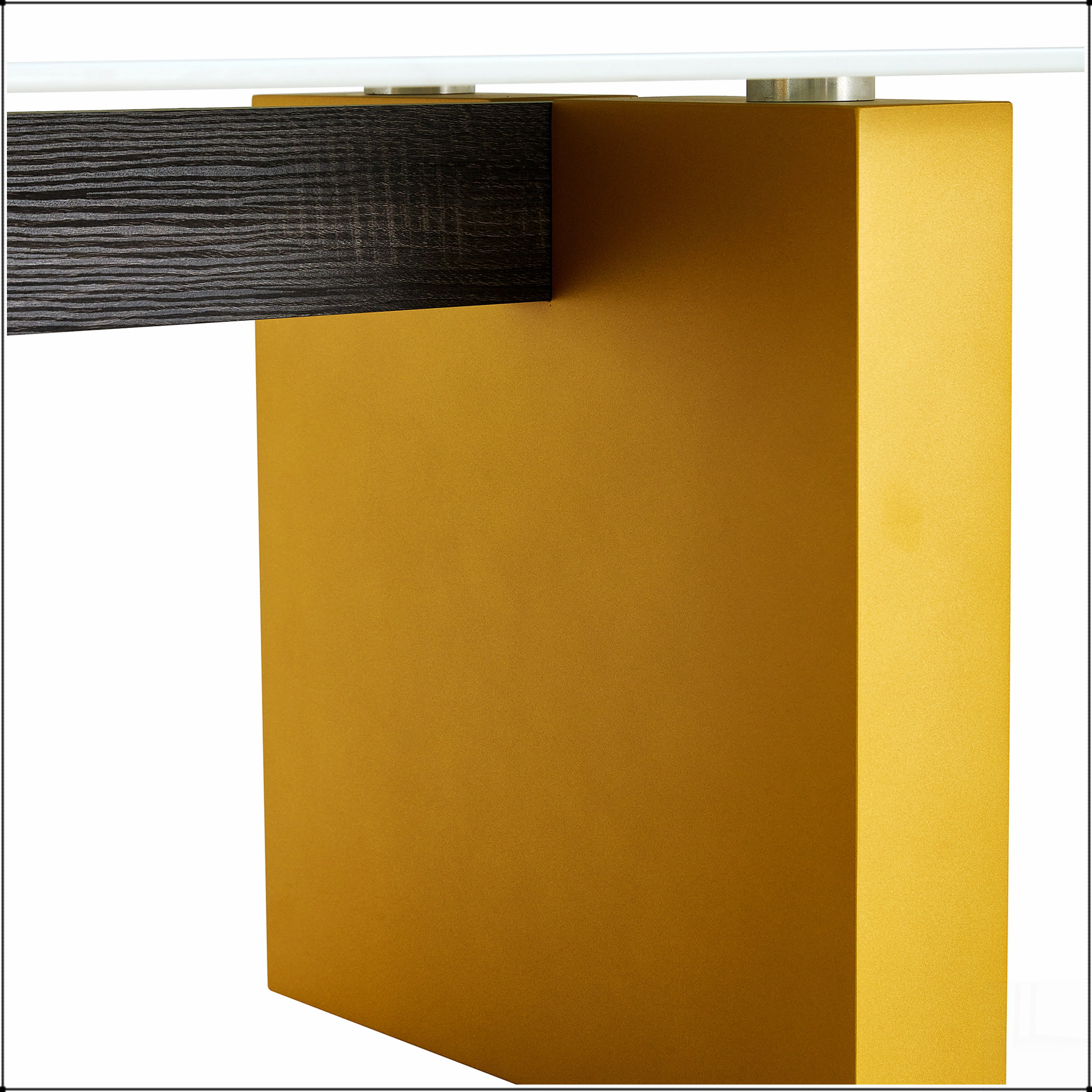 Mercer41 Modern minimalist Tempered glass with sticker desktop coffee ...