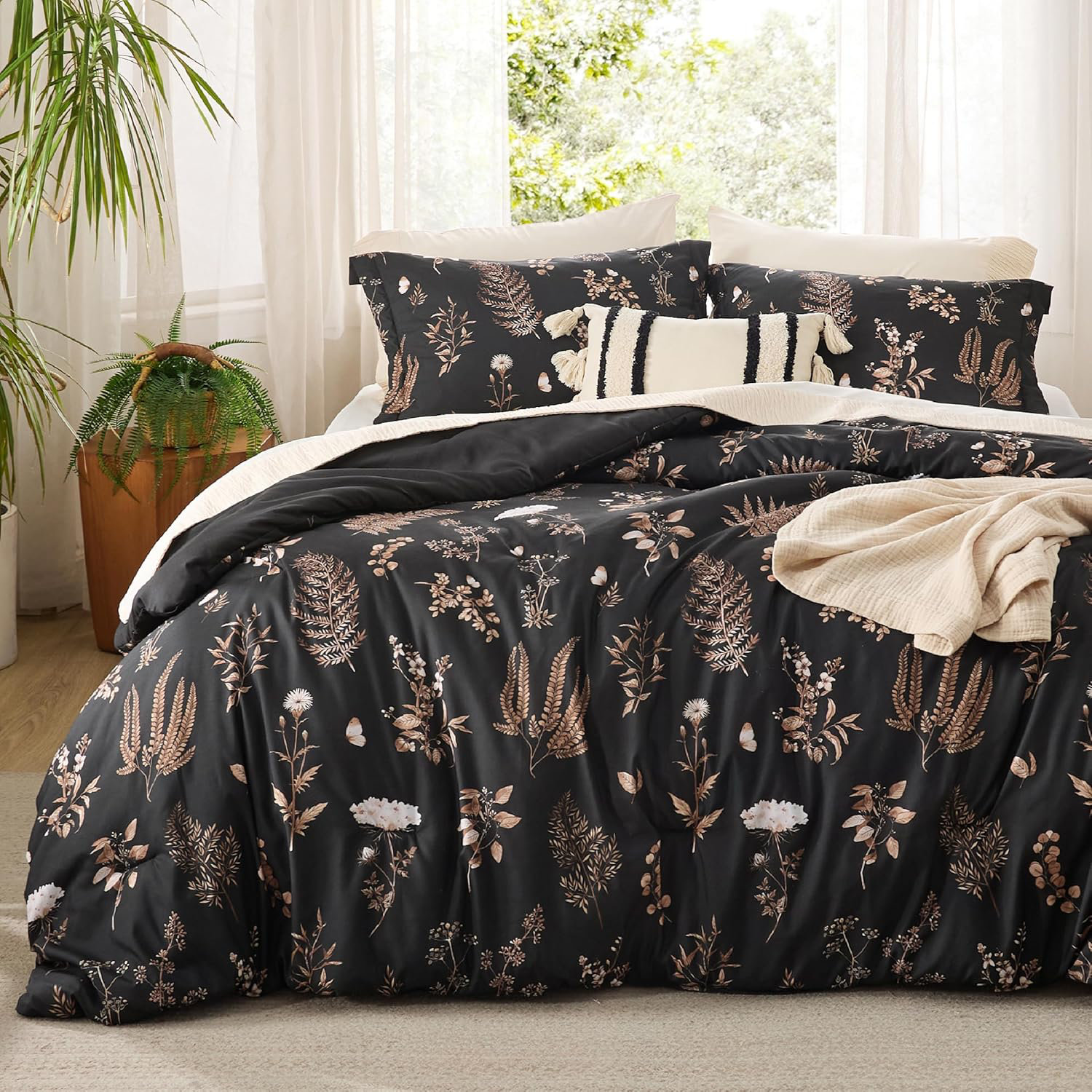 Bedsure Comforter Set Gauze Boho Bedding Comforter Set & Reviews | Wayfair