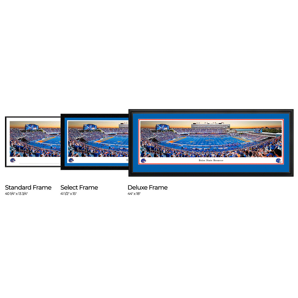 Latitude Run® Lelamae Boise State Broncos Framed On Paper by James ...