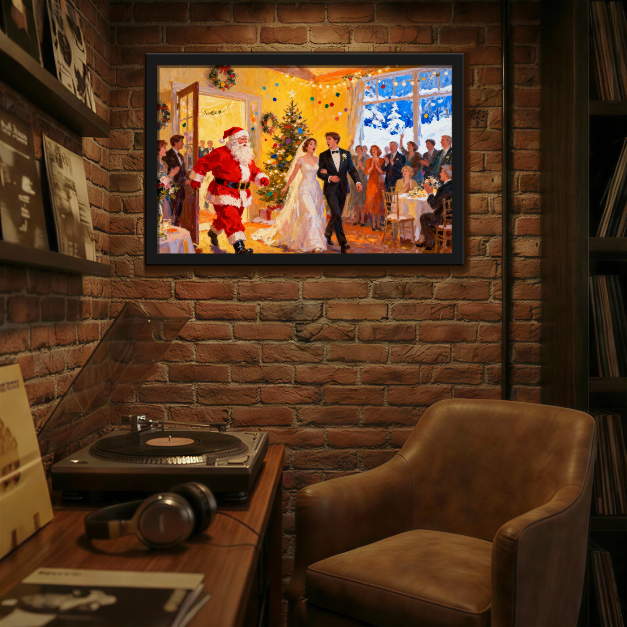 Astoria Grand Christmas Christmas Wedding Santa Bride Groom Celebration ...