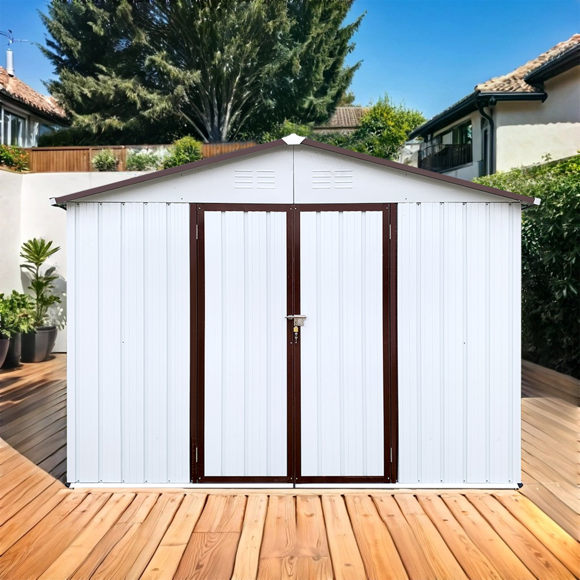 Bantam Interiors Metal Garden Storage Sheds for Outdoor Use | Wayfair