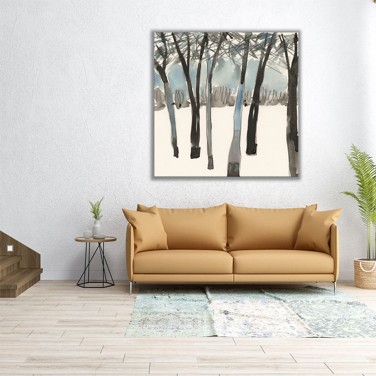 Latitude Run® Winter Treeline II - Canvas Print Wall Art | Wayfair