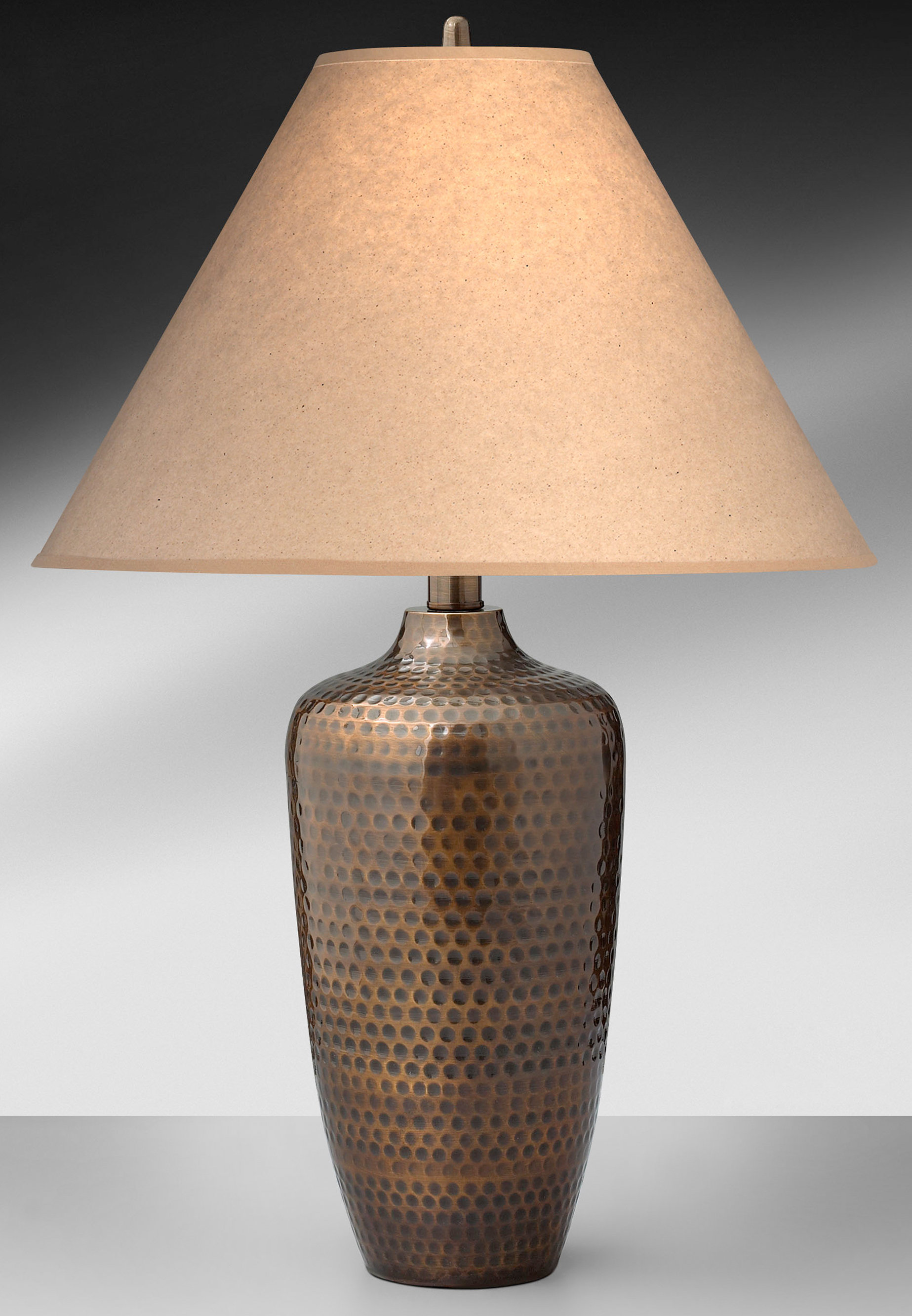 Medallion Lighting Azure Collection 29 in. Hammered Bronze Resin Table ...