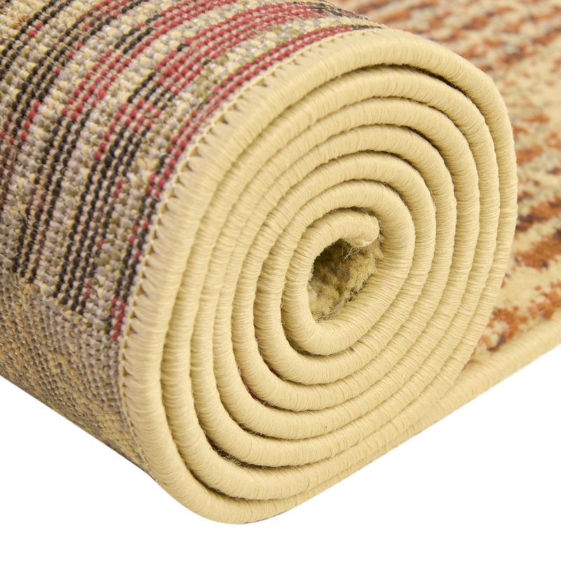 Trent Austin Design® Knowle Machine Woven Performance Brown/Red Rug ...