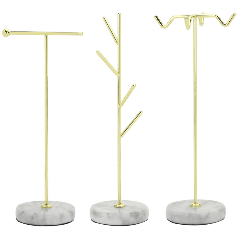 Mercer41 3 Pcs Tabletop Metal Wire Jewelry Stand | Wayfair