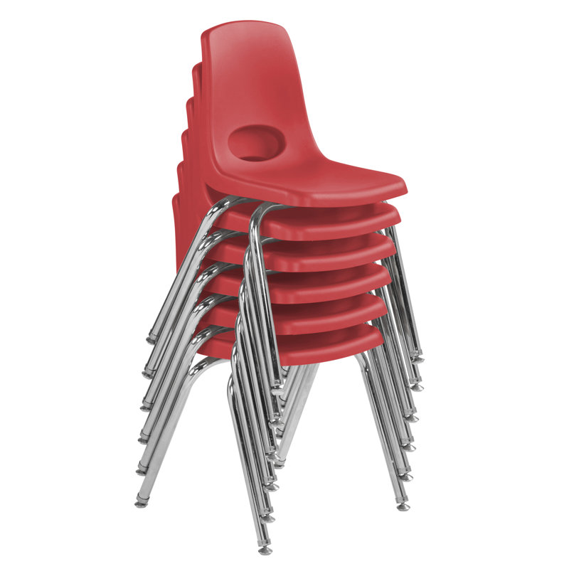 Factory Direct Partners Stacking Classroom Chair ( Set of 6 ) & Reviews ...