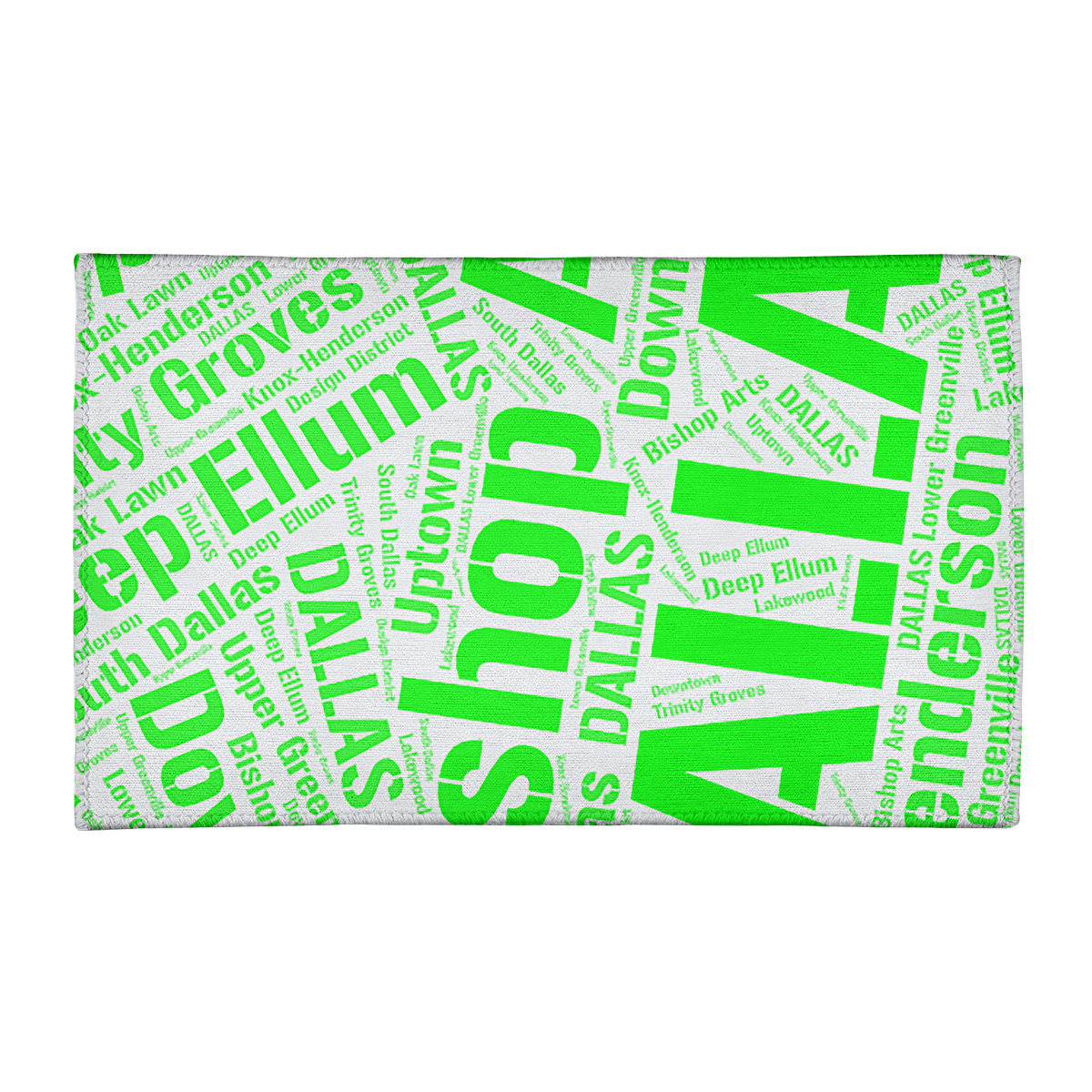 East Urban Home Rand Cites City Barhood Districts Flatweave Green Area ...