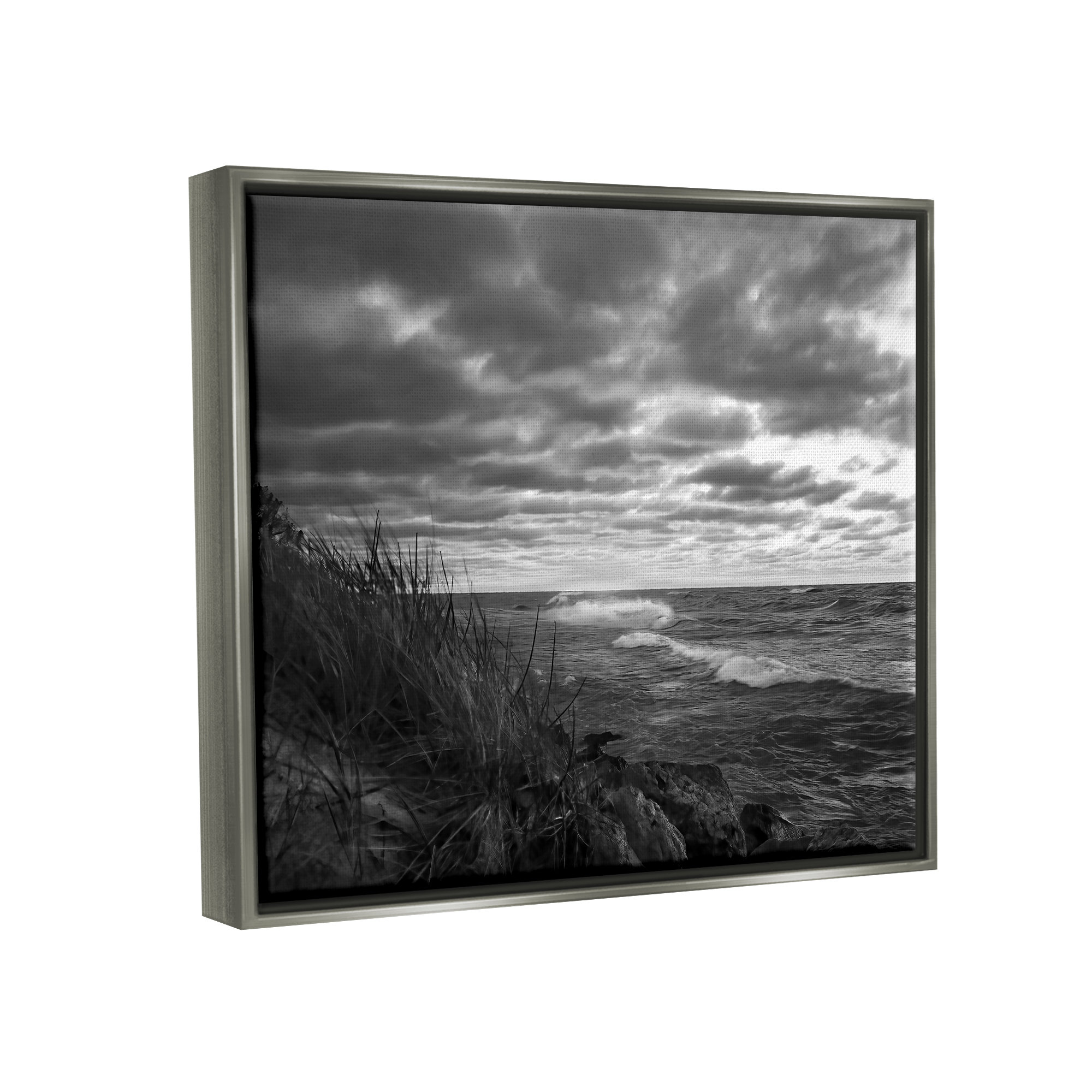 Highland Dunes Stormy Sea Photography Framed On Canvas by Steve Toole ...