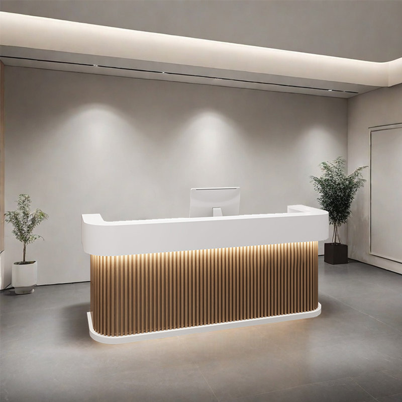 Artistic Soul XKX Premium Furniture Rectangular Modern Front Desk ...