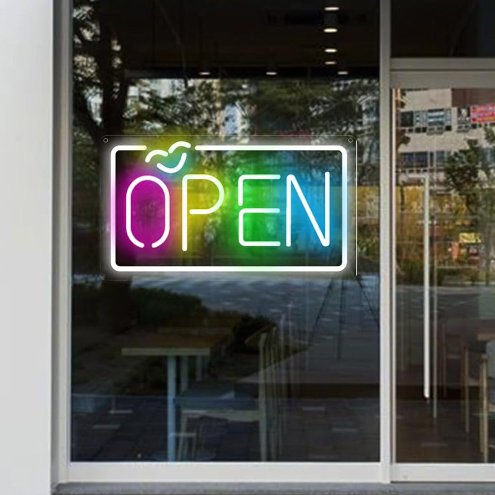 Wattsbitronix Ultra Bright LED Neon Open Sign For Business Window ...