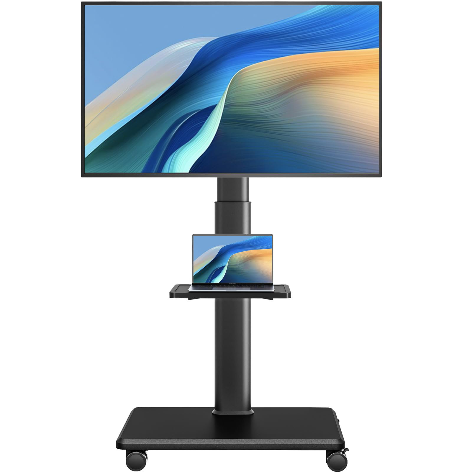 RAYNED LLC Mobile TV Stand For 27 To 65 Inch Tvs, Portable Rolling TV ...