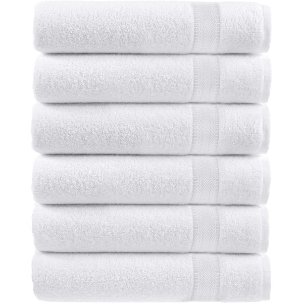 Latitude Run® Luxury White Hand Towel Pack 16x30 Inches - Wayfair Canada